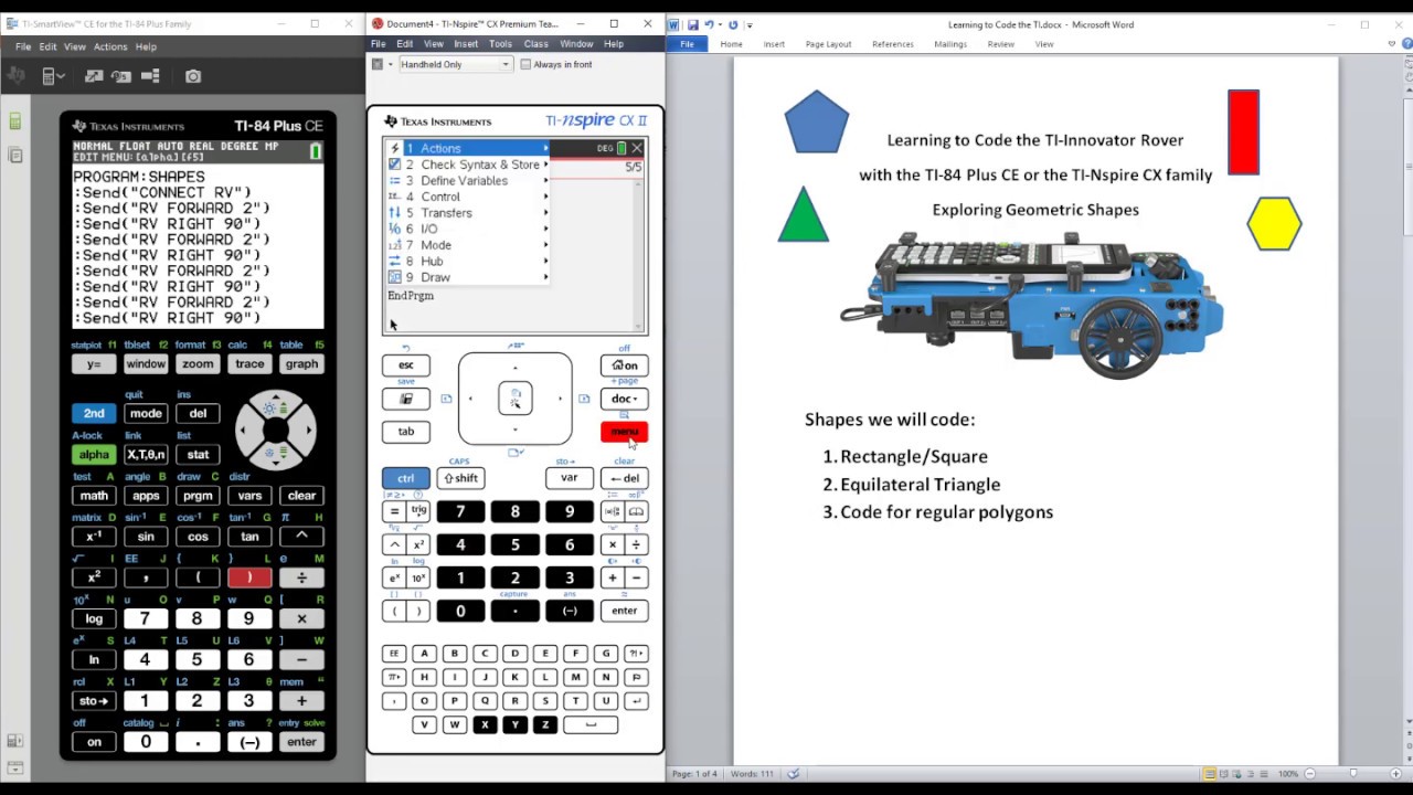 Tips for TI Technology: Math in Motion II