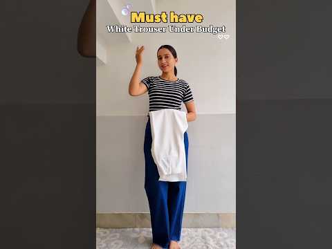 Found the perfect White Trouser from Myntra | Formal Trousers | Pleated pant | Affordable Trousers