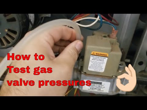 how to test gas valve pressure with a manometer