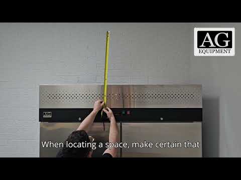 AG Equipment - GNX Stainless Steel Upright fridges and freezers Installation Video