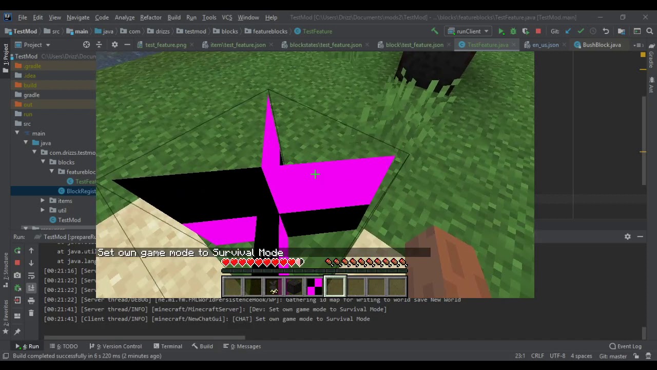 1.14.4 Minecraft Modding Tutorial - Custom Block Creation