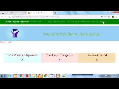 Learn PHP Project Student Problem Resolution | PHP MYSQL Bootstrap ...