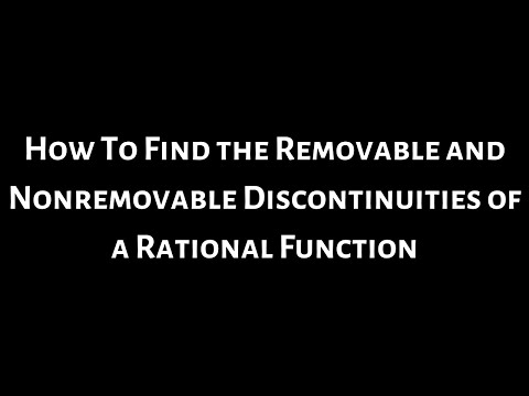 Point of Discontinuity of a Rational Function - Expii