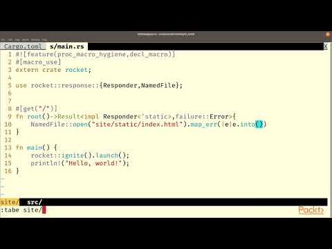 Learn Rust Programming Recipes Learn to use Rocket Macros to Build A Simple Server | packtpub ...