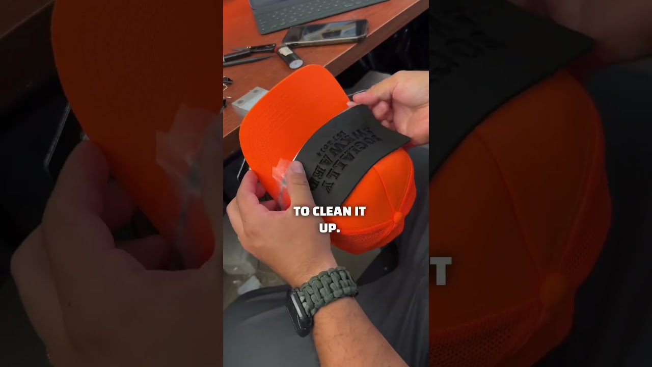 How We Do 3D Foam Puff Embroidery for trucker hats 🧢