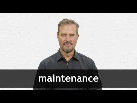 How to pronounce MAINTENANCE in American English
