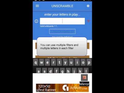 Unscramble Letters demo