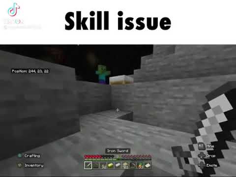 Skill issue #minecraft #shorts #memes