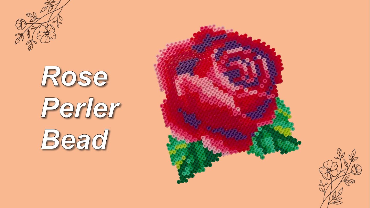 Rose Perler Bead Time lapse