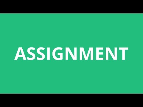 How To Pronounce Assignment - Pronunciation Academy