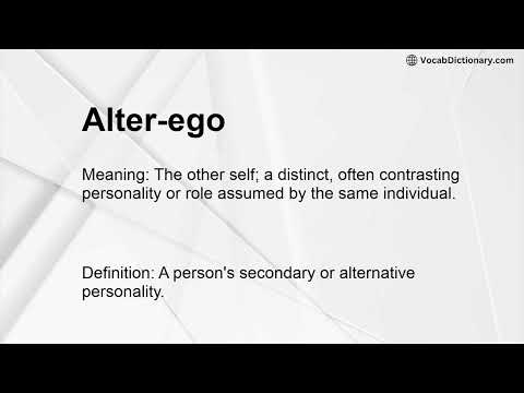 Alter-ego Meaning