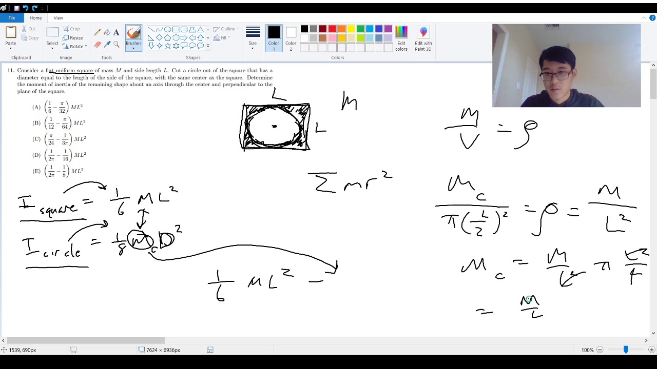 F=ma 2019 B problem 11