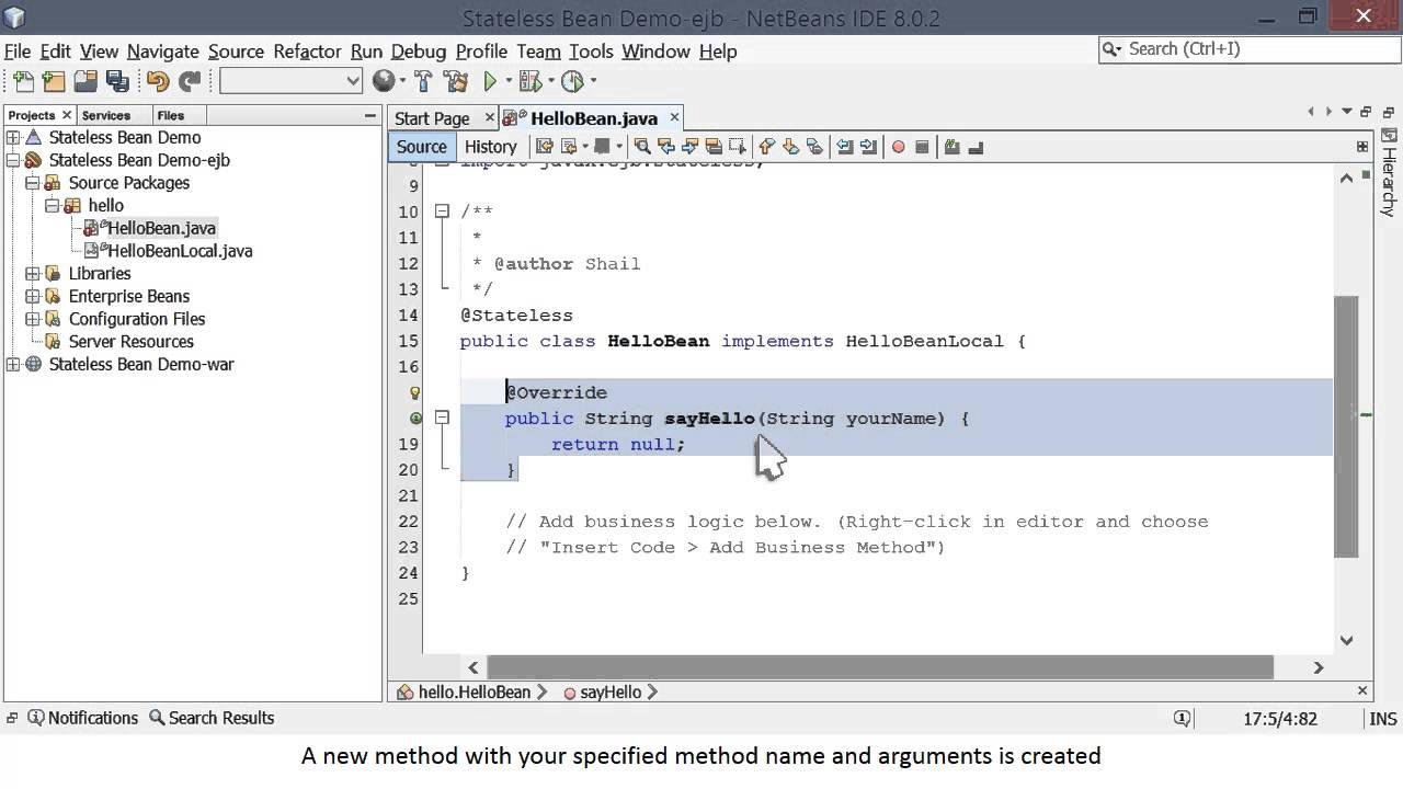 Stateless Session Bean | Distributed Systems