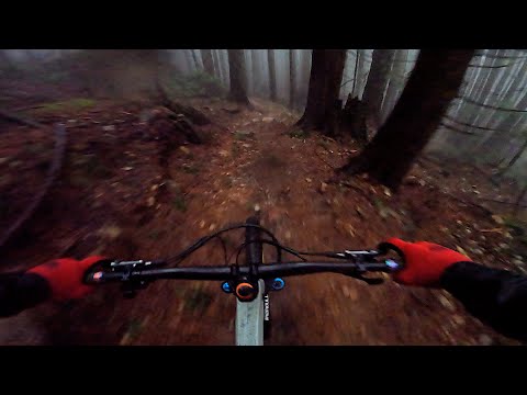 Mountain Bike Ride! Vol. 77 Fromme, Vancouver. Wet & Wonderful First Ride! (4K)