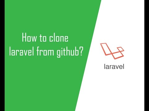 How to clone laravel from github?