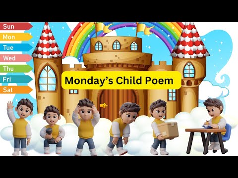 Monday’s Child Nursery rhyme @share everything in the world