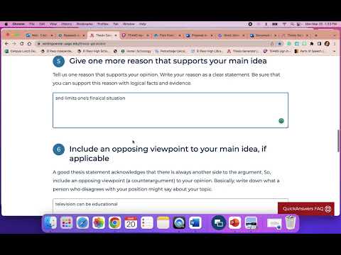 Thesis Statement Generator