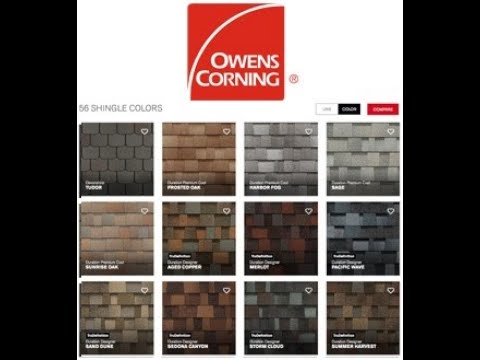 Owens Corning Roof Shingle colors