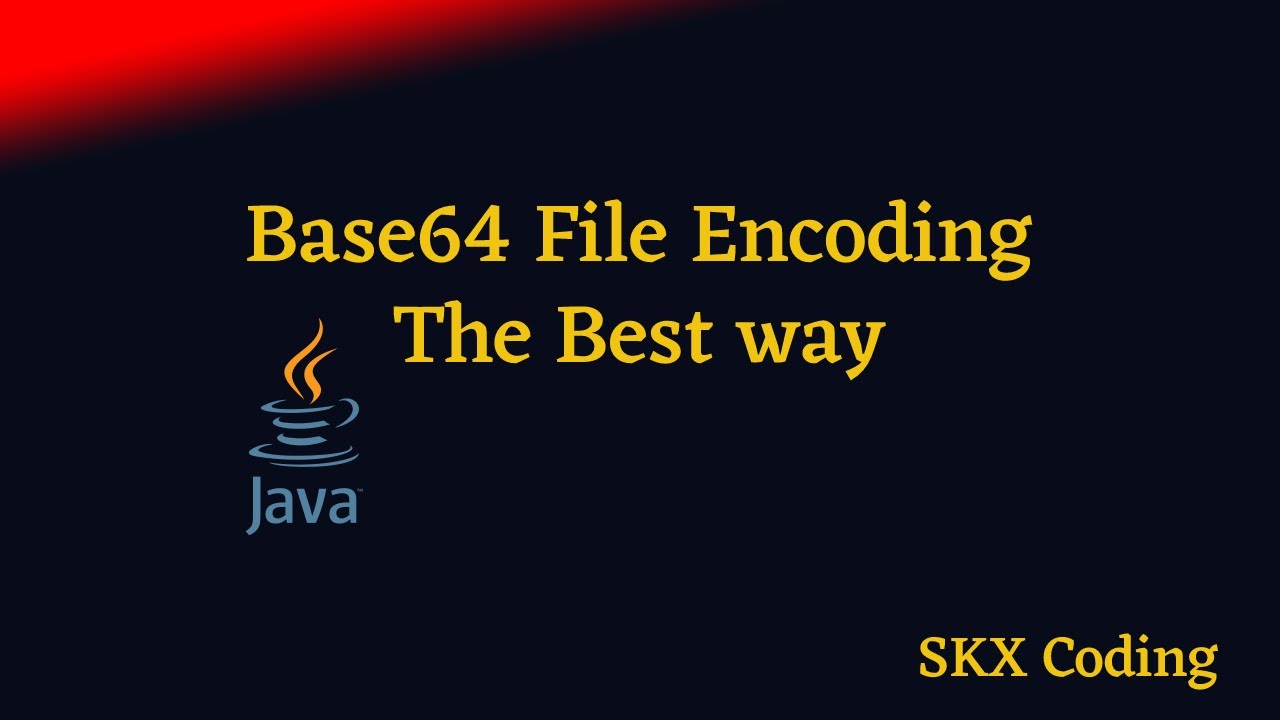java: Base64 file encoding - The right way