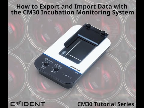 How to Export and Import Data on the CM30 Incubation Monitoring System