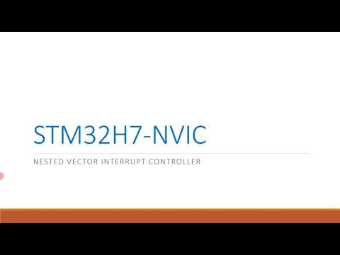 STM32H7 SYSTEM CONFIG (CORE): NVIC