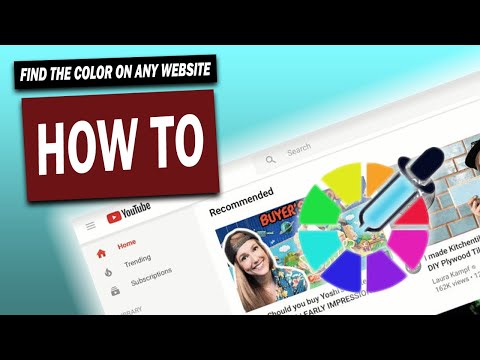 How to Find the Color Code on ANY Website!!!