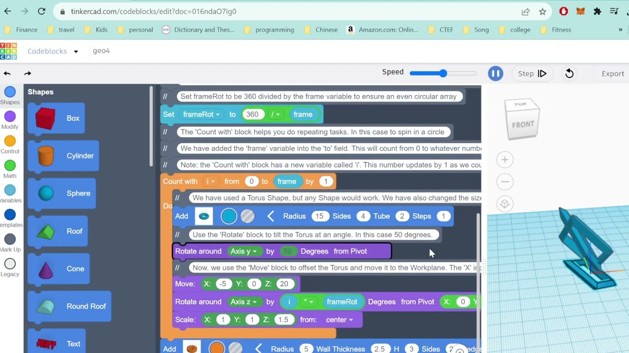 TinkerCAD-Codeblocks