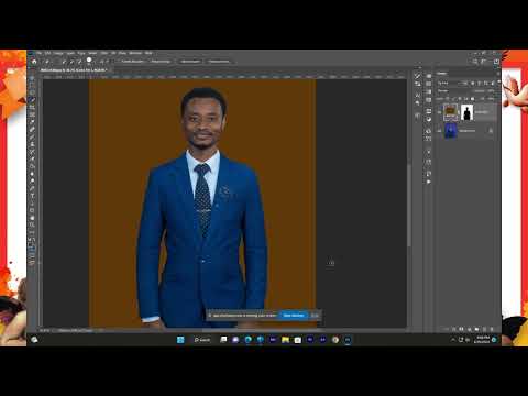 How to change background colour of a portrait picture in photoshop