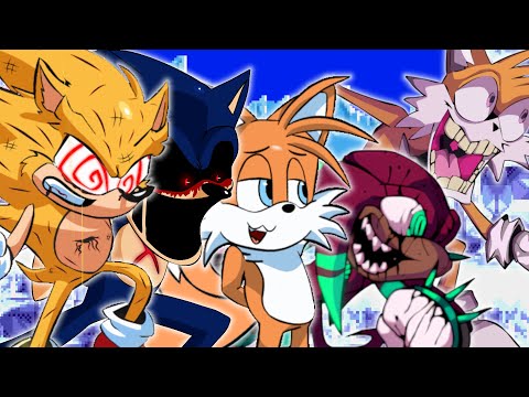 You Can't Run - Super Sonic VS EXEs But Everyone Sings HD ❰GHOSTLAB REMIX/Dialogue & 240FPS❱