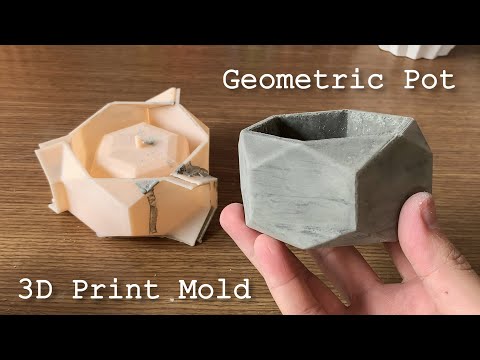 STL file 3D mold geometric pot - Pot model for print 🪴 ・Template to ...
