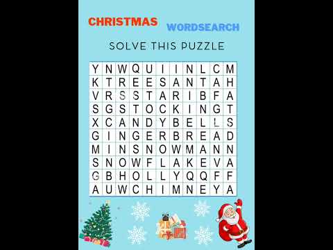 #KidsPuzzle #Christmas wordsearch word search puzzles