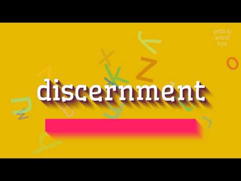 DISCERNMENT - HOW TO PRONOUNCE IT? #discernment