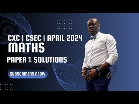 CXC MATHEMATICS PAPER 1 2024 PREPARATION REVIEW TIPS ( CXC MULTIPLE CHOICE MATHS 2024)