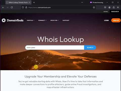 whois using domain tools + Smart whois + Batch IP converter