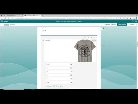 Creating a Dynamic Family Reunion Registration Form in Microsoft Forms