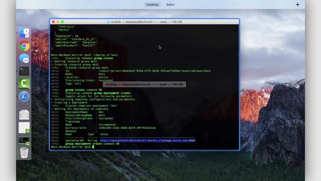 Deploying DataStax with the Azure CLI