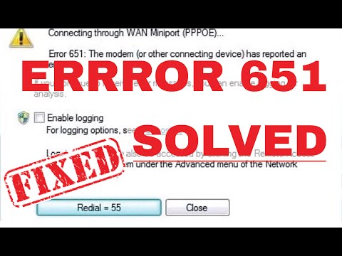 How to Fix Error 651 in Windows and Broadband Connection