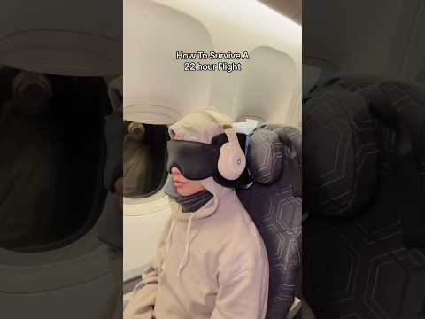 How to Survive A 22 hour Flight ✈️ the only way to sleep 8hrs straight