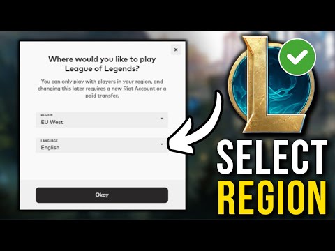 How To Select Region When Creating Account In League Of Legends