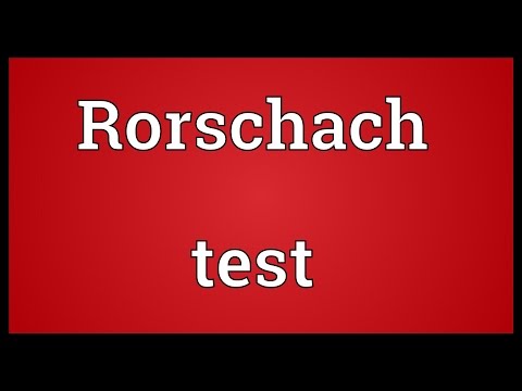 Rorschach test Meaning