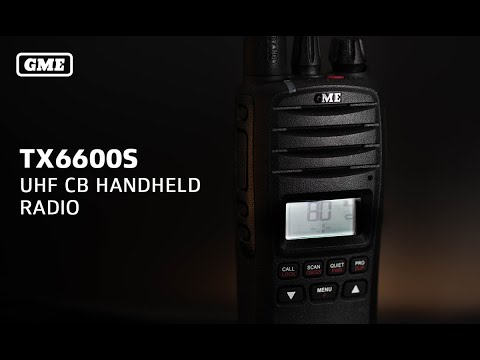GME 5/1 watt Handheld UHF Radio IP67 - TX6600S - UHF Handheld Radios ...