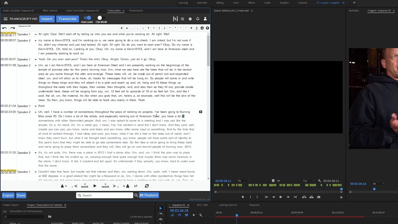 Transcriptive 2.0 Features - Text Editor