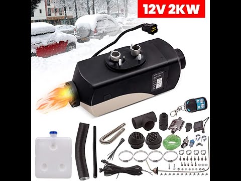2Kw diesel Air heater Upgrade for camper van Unbox. remote start Kit From Maxspeedingrods