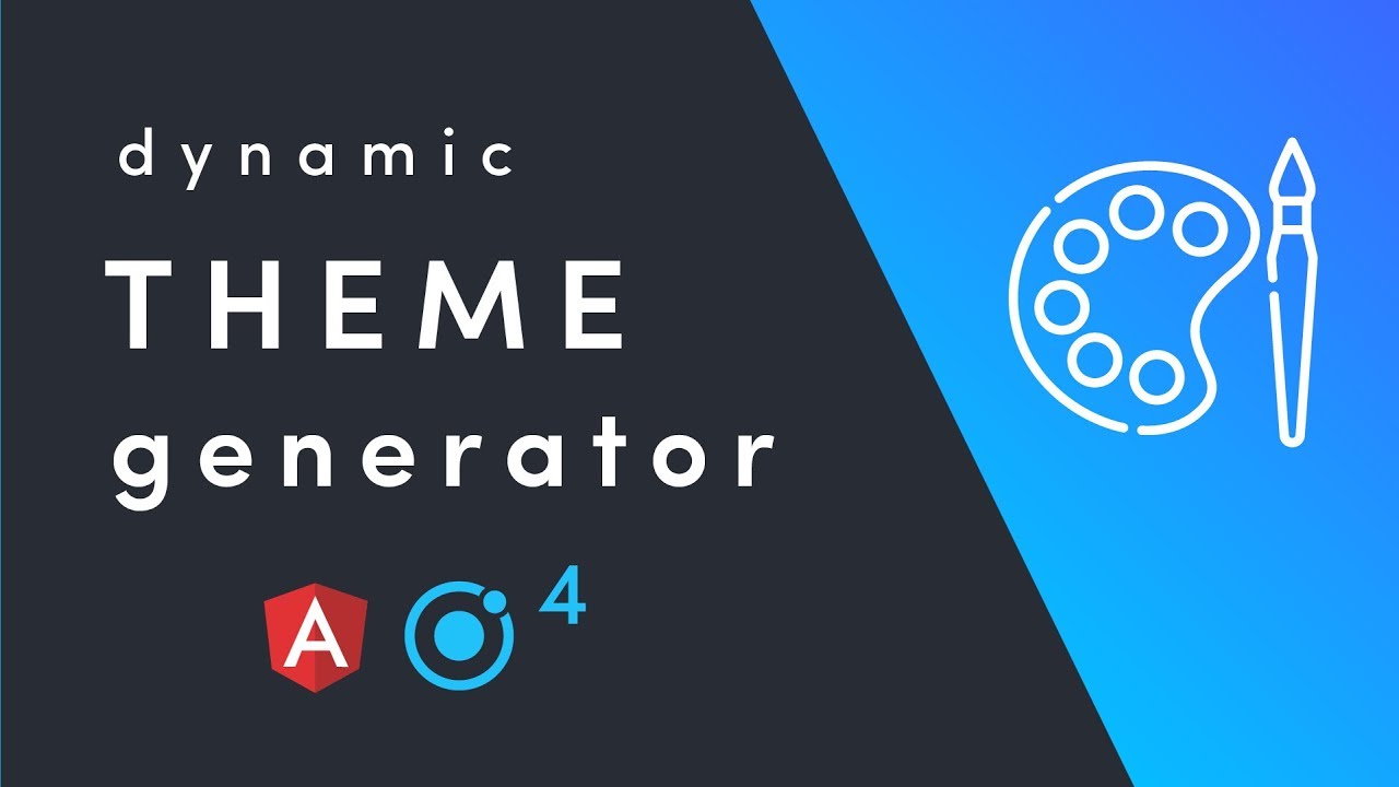 Ionic 4 Theme Builder with CSS Variables