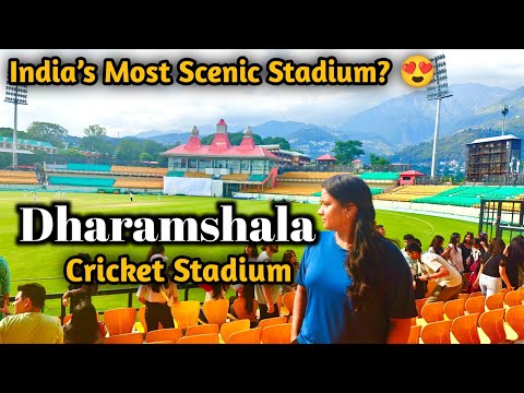 Dharamshala Stadium Full Tour 🏟️ | Most Beautiful Cricket Stadium in India | HPCA Stadium Himachal