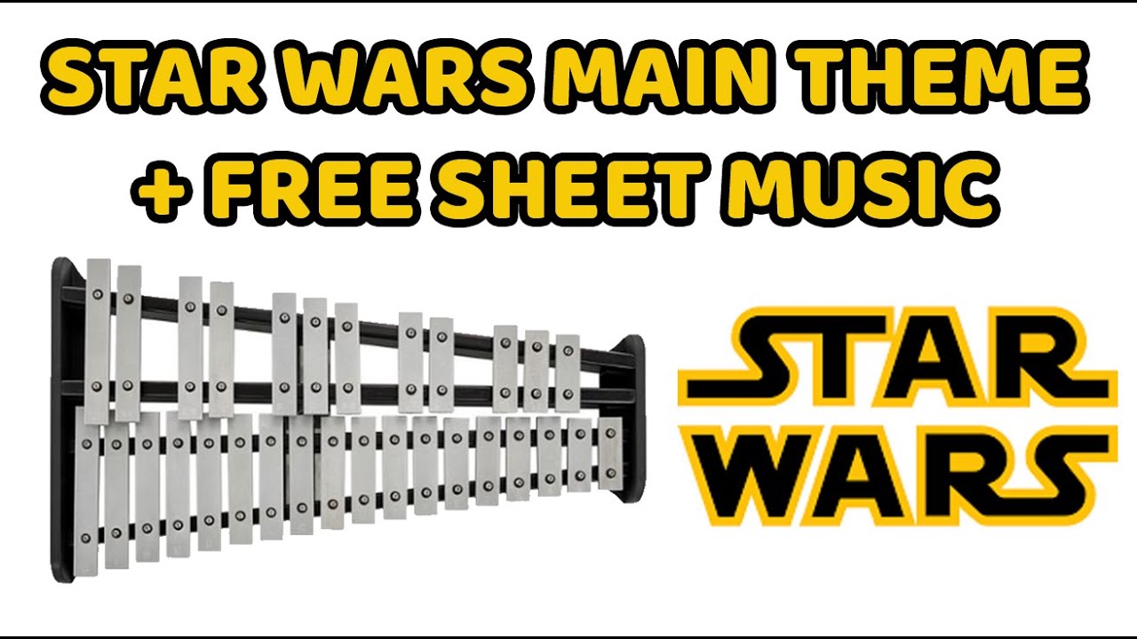 Star Wars Main Theme Glockenspiel Xylophone transcription notes sheet music score pdf free download
