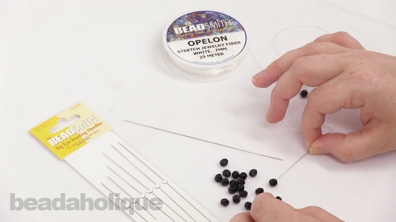Quick Tip: Using Big Eye Needles with Opelon Stretch Cord