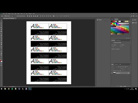 How to Print business cards using Photoshop CC