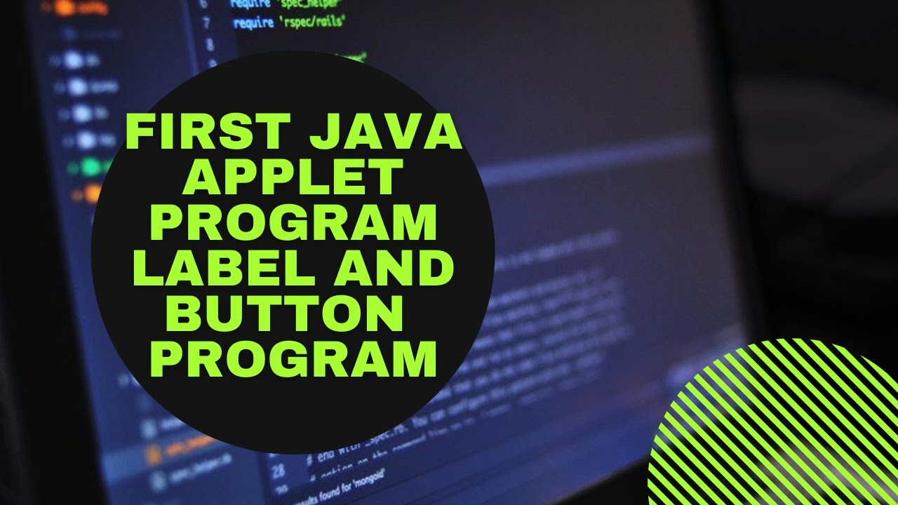 Building your first Applet in Java - Tutorial for beginners | Introduction to Applet