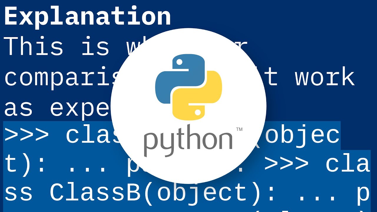 How to compare two classes/types in python?